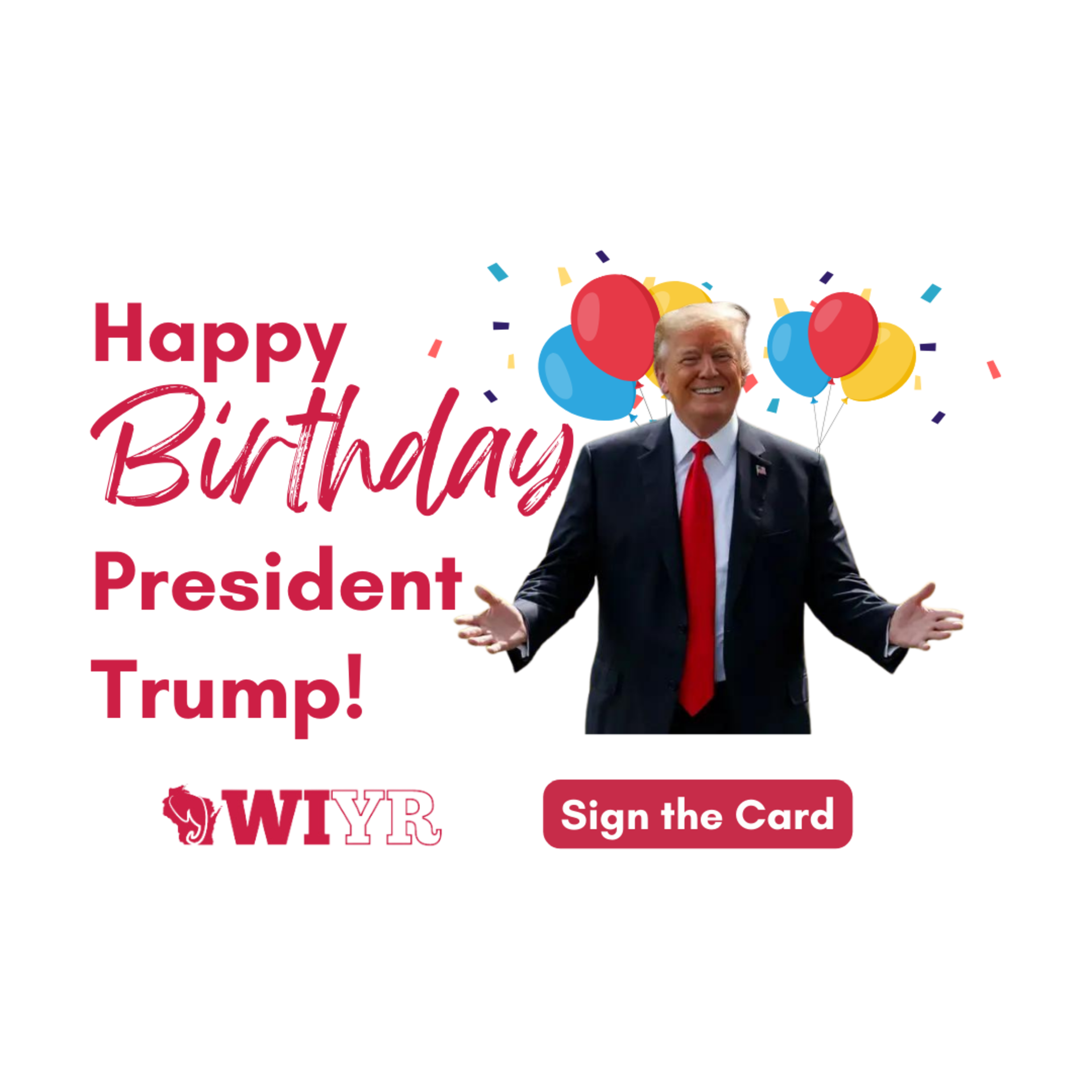 Sign President Trump's Birthday Card
