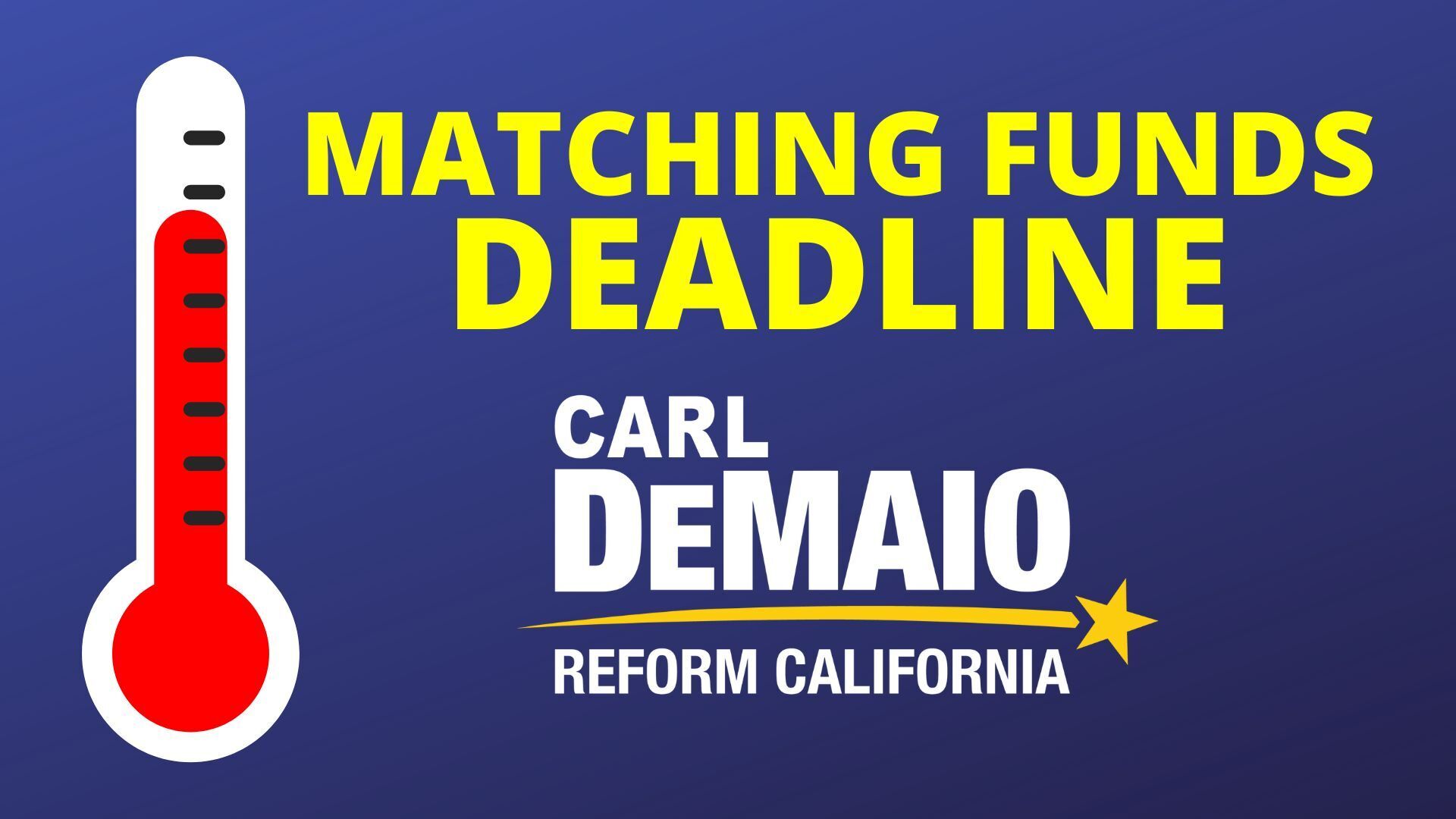 Join Carl DeMaio: Help Us Hit the Matching Funds Goal to Win in California!
