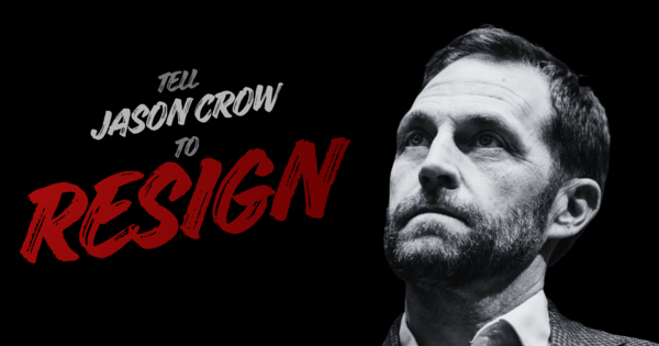 Tell Jason Crow to resign now!